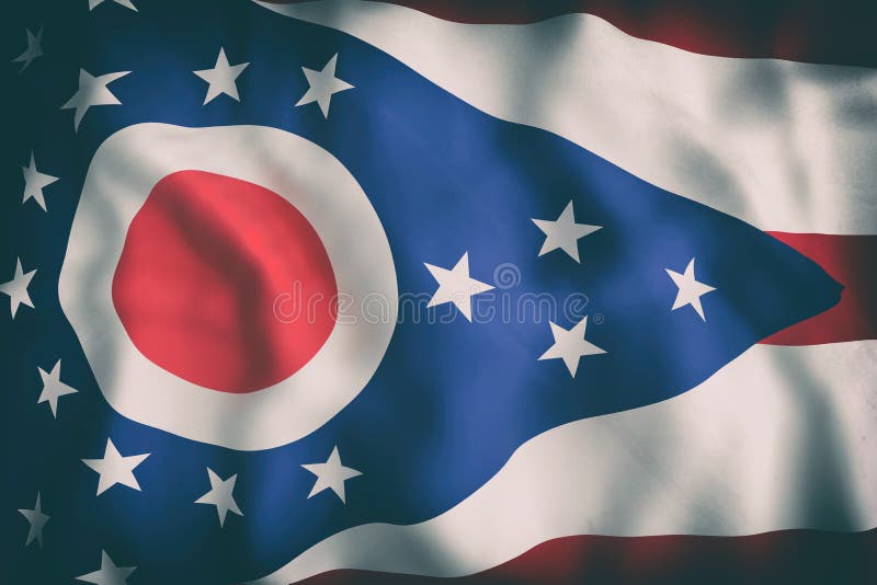 Ohio State flag stock illustration. Illustration of state - 99193132