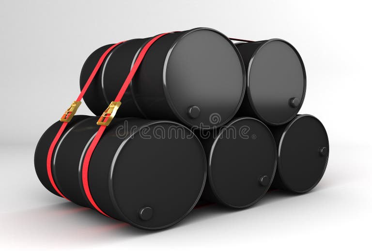 3D Rendering of Oil Barrel for Dsipatch Stock Illustration ...