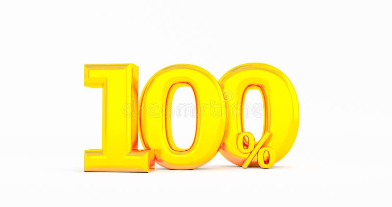 One Percent Symbol Isolated White Background Stock Illustrations ...