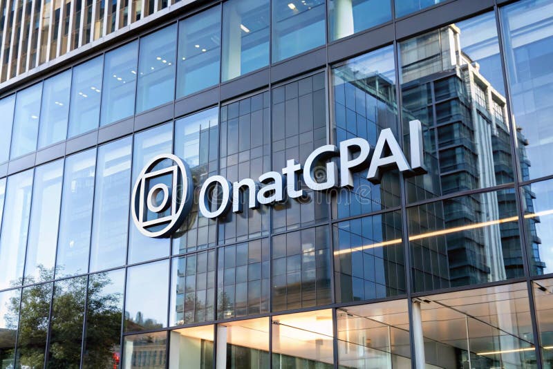 OpenAI Headquarters: Concept of a Futuristic AI Company Building Stock ...