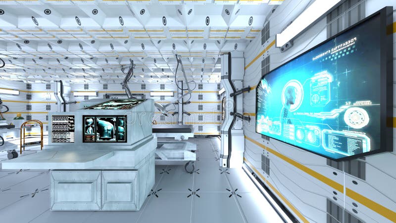 3D Rendering of the Operating Room Stock Illustration - Illustration of ...