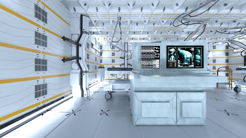 3D Rendering of the Operating Room Stock Illustration - Illustration of ...