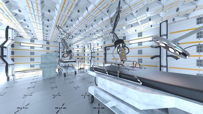 3D Rendering of the Operating Room Stock Illustration - Illustration of ...