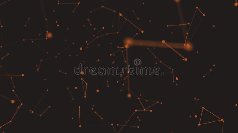 3d Rendering Orange Plexus on Black with Depth of Field and Move Blur ...