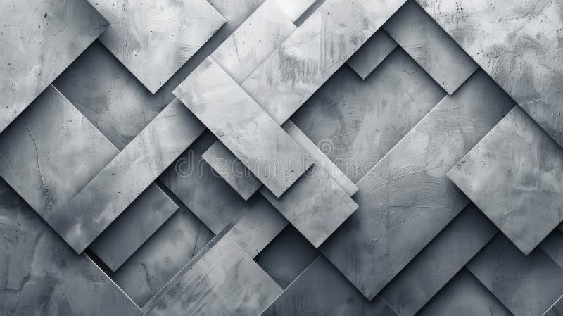 3D Rendering of Overlapping Beveled Metal Plates with a Brushed Metal ...