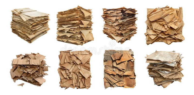 3D Rendering Pack of a Pieces of Card Board on Transparent Background ...