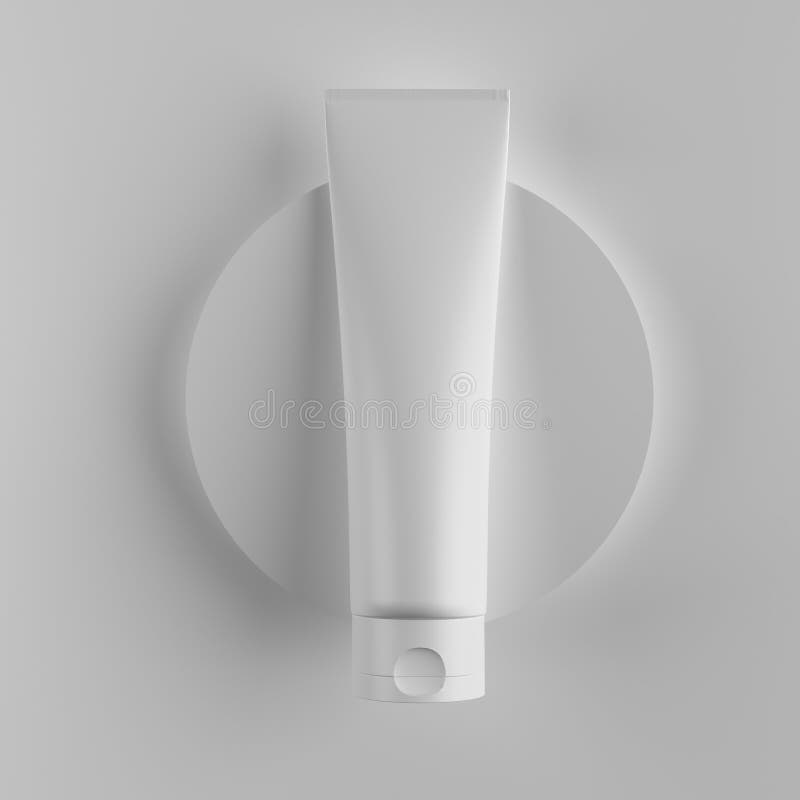 3d Rendering, Packaging Template for Cream or Cosmetics on Stand ...