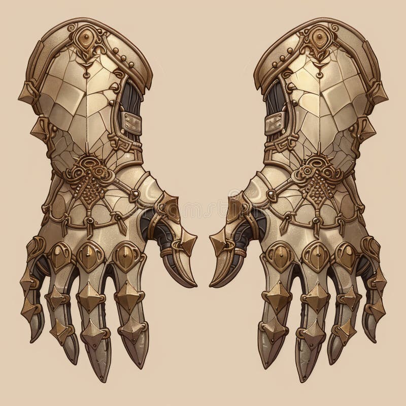 3d Rendering of a Pair of Fantasy Alien Hands Isolated on White ...