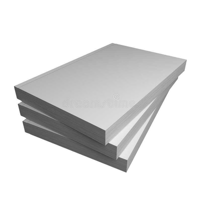 3D Rendering of Paperback Books for Publishing Stock Illustration ...