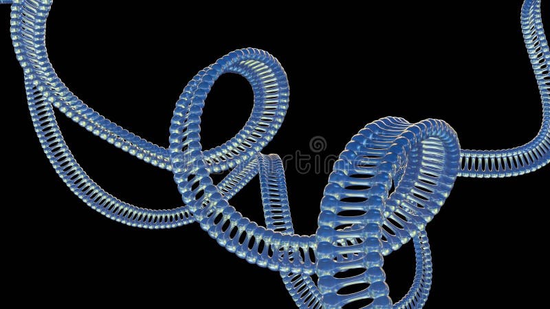 3d Rendering of DNA Helix an Artistic Form. Stock Illustration ...