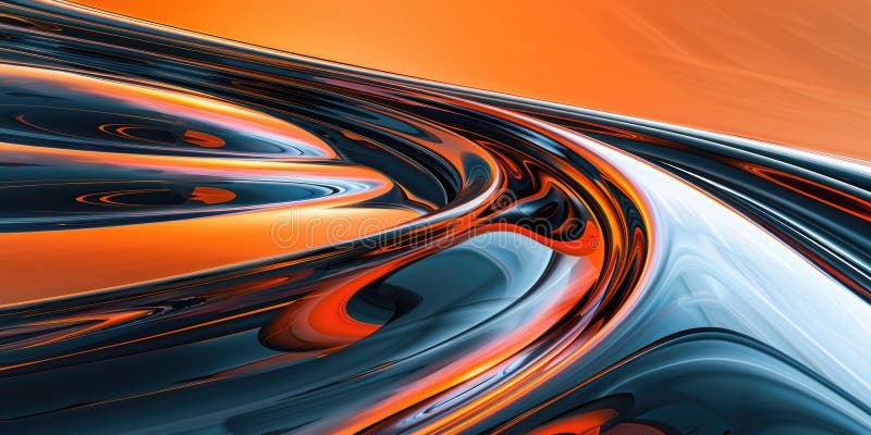 A 3D Rendering of a Parametric Equation in Blue and Orange. AIG51A ...