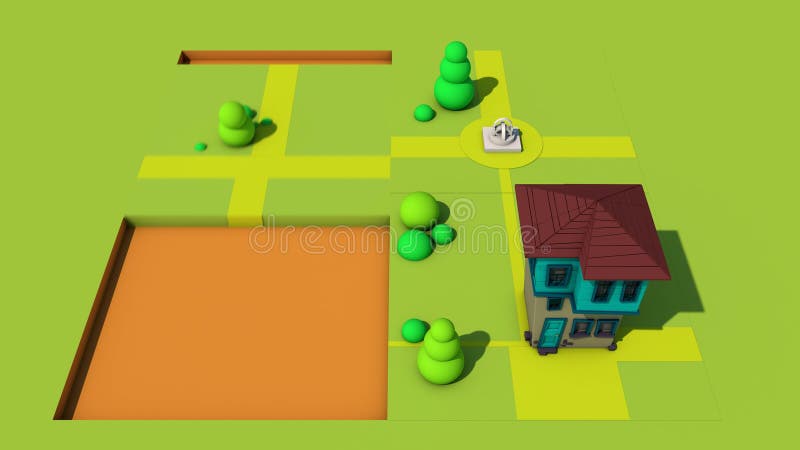 3d Rendering of a Perfect Loop Motion Graphic Cartoon Moving Puzzle ...