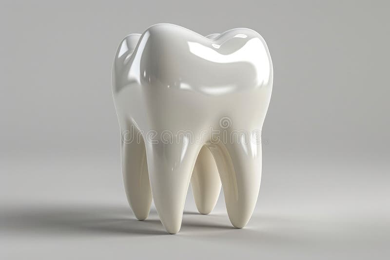 3D Rendering of a Perfect White Tooth Stock Illustration - Illustration ...