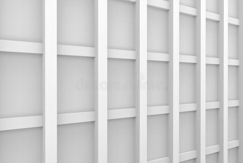 3d Rendering. Perspective View of Modern Light Gray Rectangle Shape ...