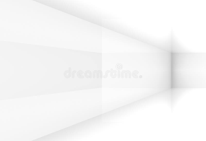 3d Rendering. Perspective View Of Modern Simple Minimal Light Gray ...