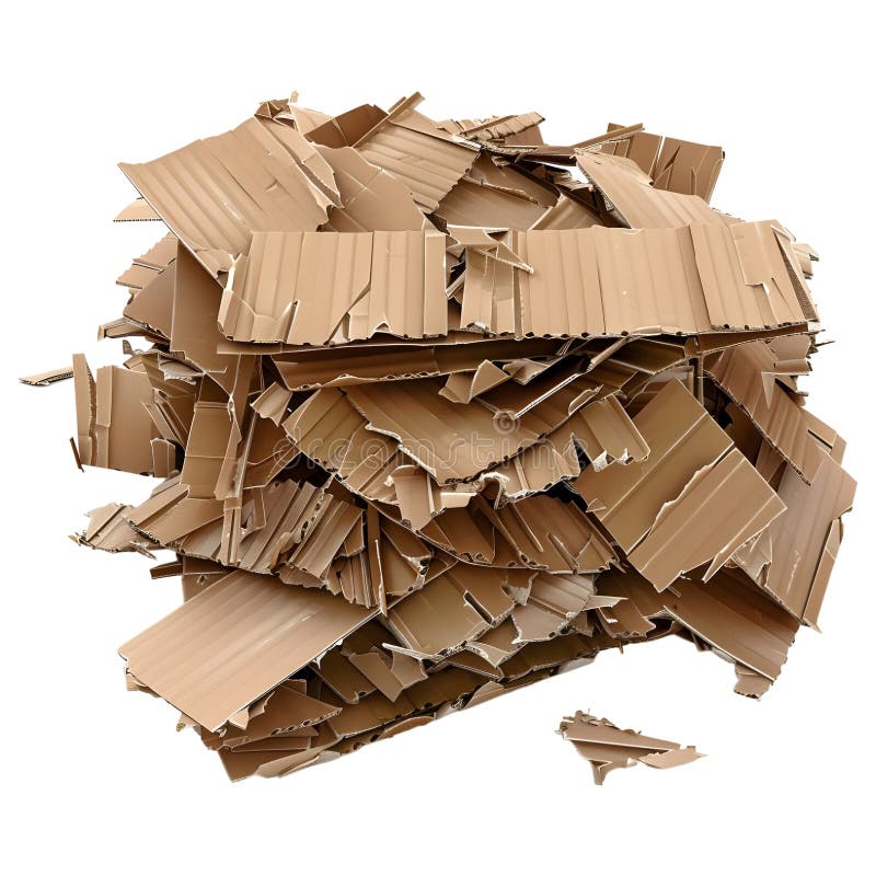 3D Rendering of a Pieces of Card Board on Transparent Background - Ai ...