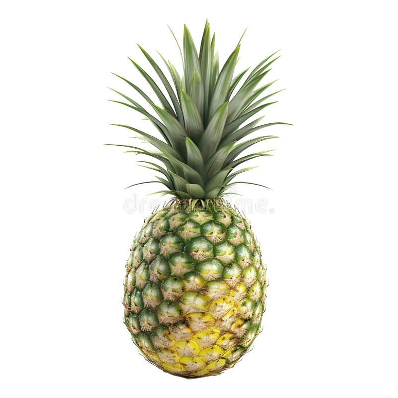 3D Rendering of a Pineapple on Transparent Background - Ai Generated ...