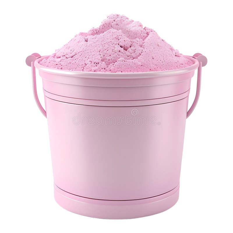 3D Rendering of a Pink Plastic Basket with Pink Salt in it on ...