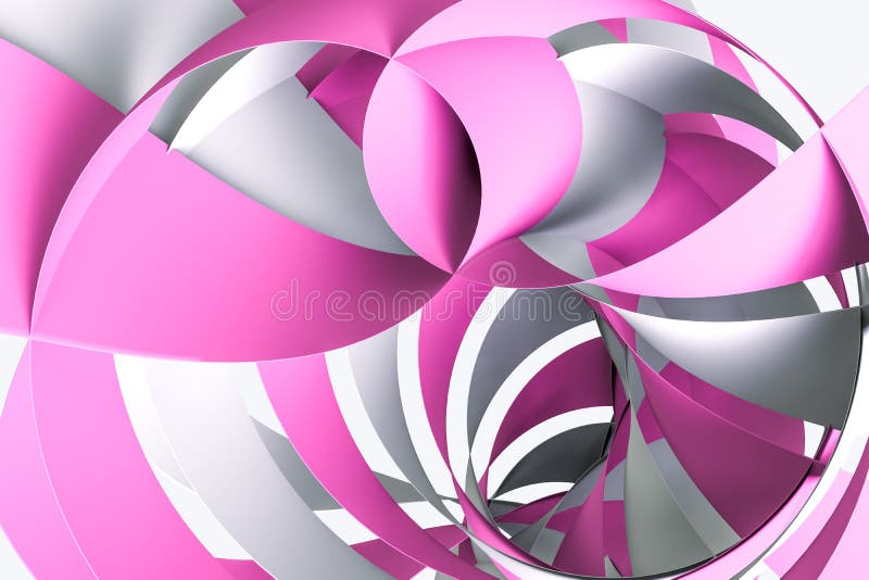 3d Rendering, Pink Surface and Graphic Design Background Stock ...