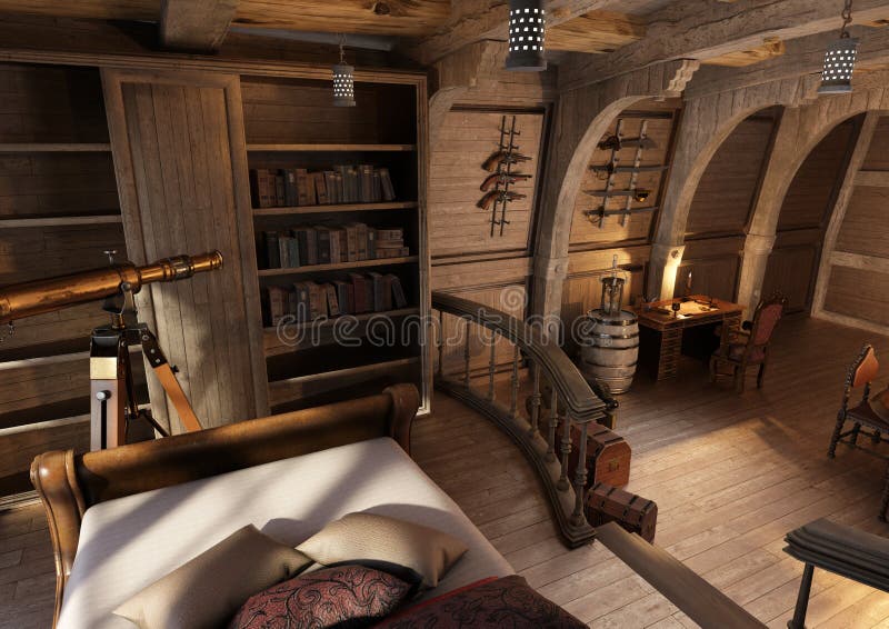 Pirate Ship Interior Layout