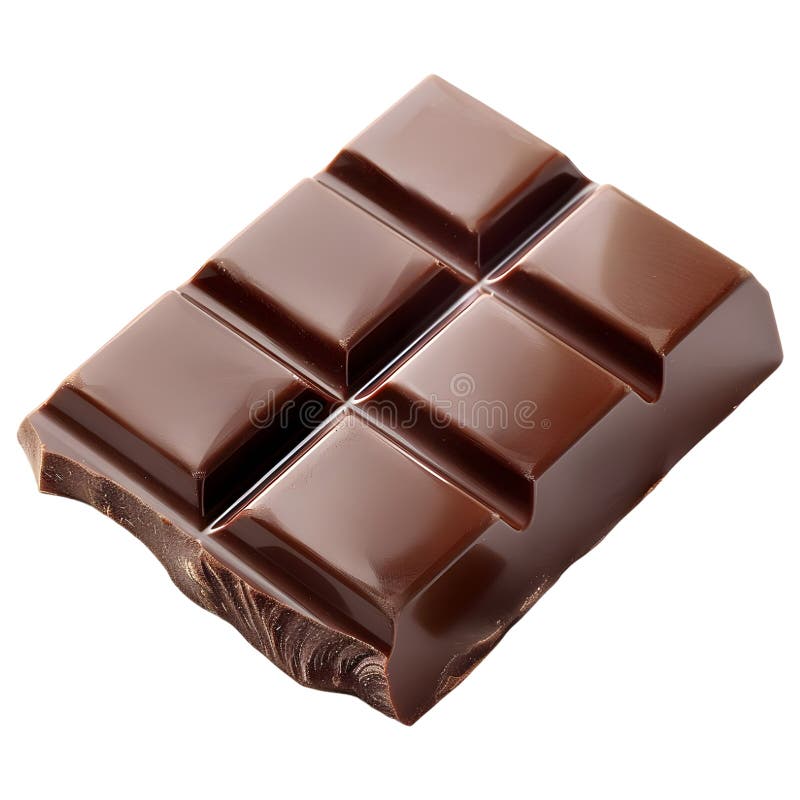 3D Rendering of a Plain Chocolate Transparent Background - Ai Generated ...