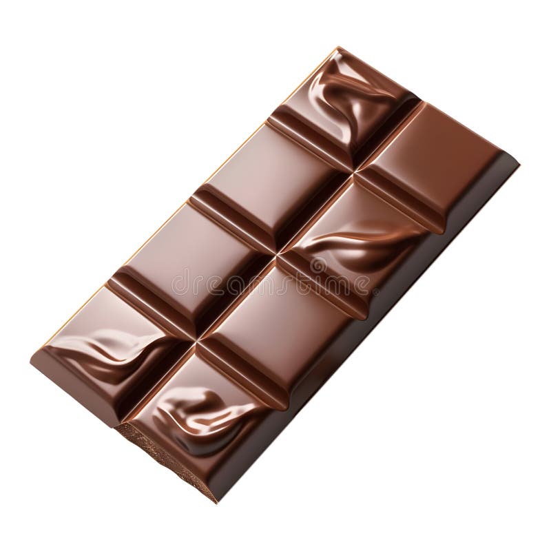 3D Rendering of a Plain Chocolate Transparent Background - Ai Generated ...