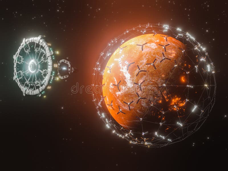 3D Rendering of Planet Mars - Broadband Internet System To Meet the ...