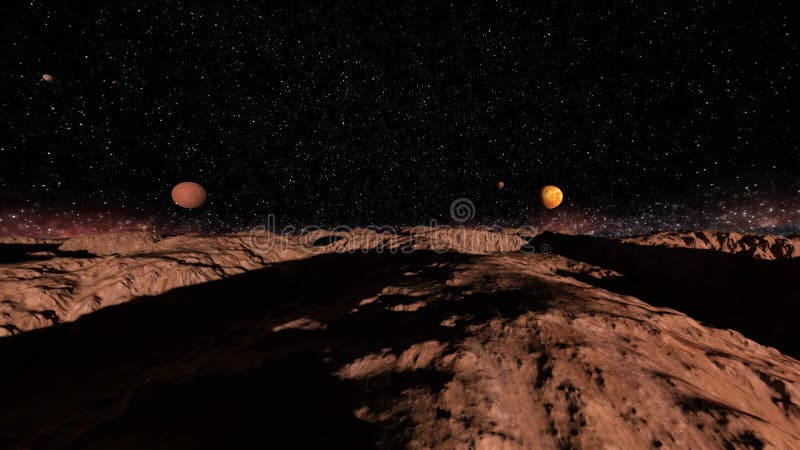 3D Rendering of the Planetary Surface Stock Video - Video of geology ...