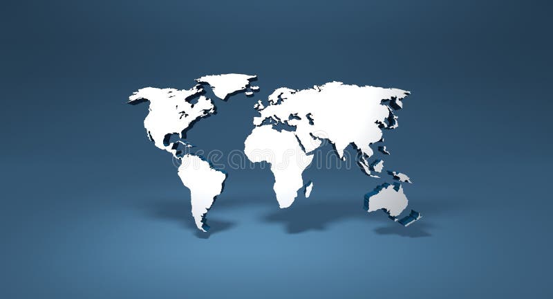 3D Rendering Planisphere on Blue Background Stock Illustration ...