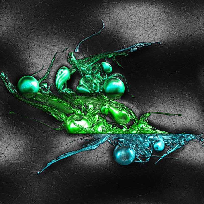 3D Rendering of Plastic Striped Object on Leather Stock Illustration ...