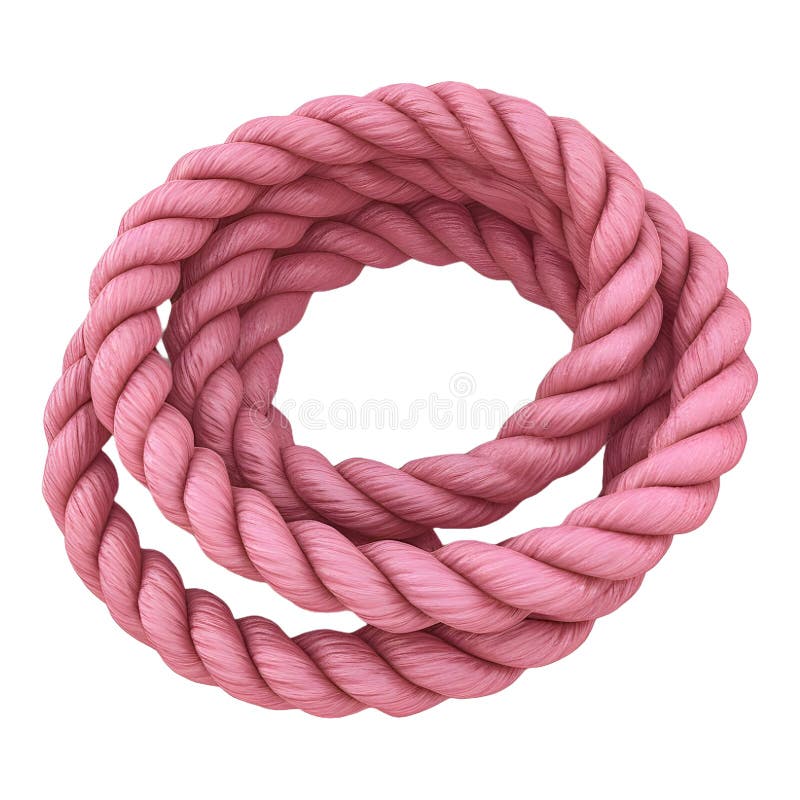 3D Rendering of a Plastic Rope on Transparent Background - Ai Generated ...