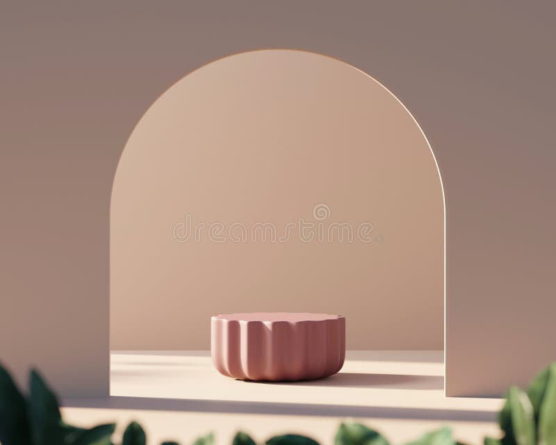 3D Rendering Platform Podium Product Presentation Background Stock ...