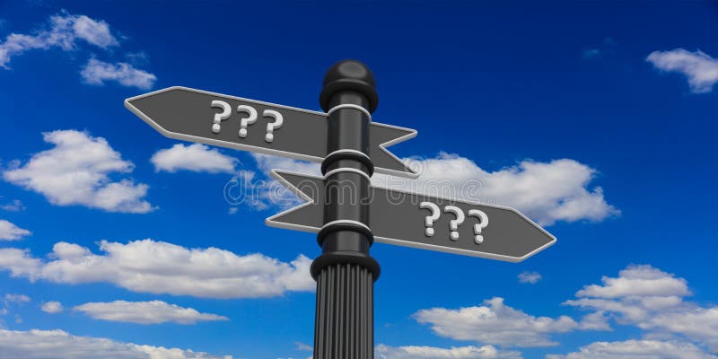 Question Mark Blue Sky Concept Stock Illustrations – 252 Question Mark ...