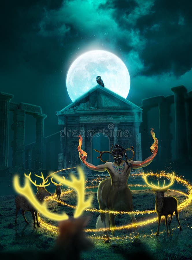 3D Rendering : a Portrait of the Male Centaur , a Centaur Warrior ...