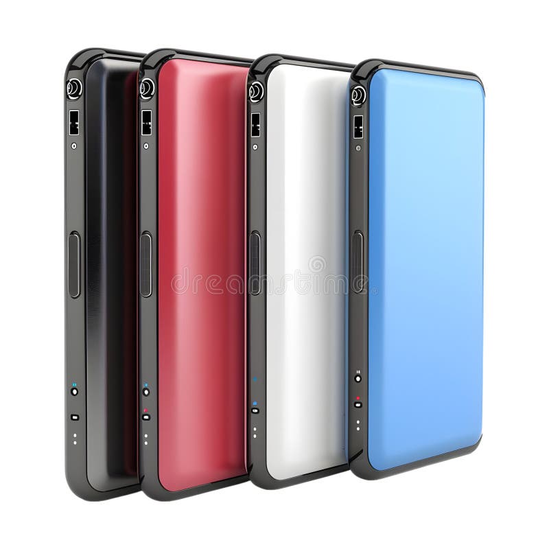 3D Rendering of a Power Bank on Transparent Background - Ai Generated ...