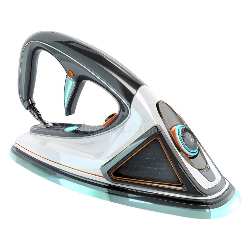 3D Rendering of a Pressing Iron on Transparent Background - Ai ...