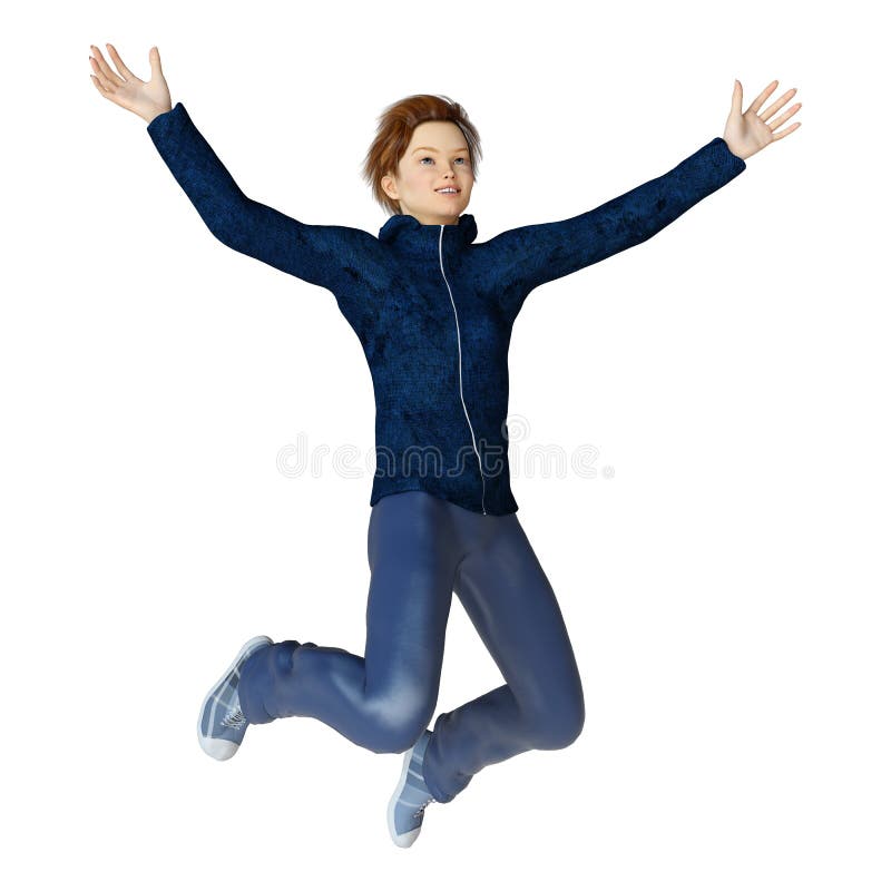 3D Rendering Teenager Girl on White Stock Illustration - Illustration ... 3D Rendering Teenager Girl on White Stock Illustration - Illustration ...