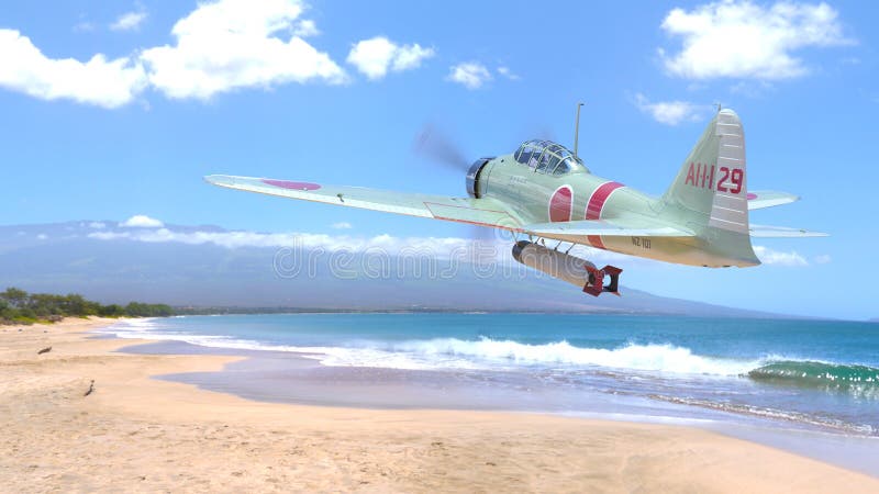 3D Rendering of the Propeller-driven Plane Stock Illustration ...