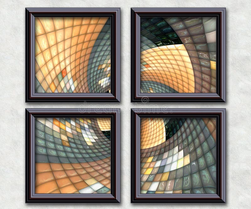 3D Rendering Puff Pixels Artwork Gallery Stock Illustration ...