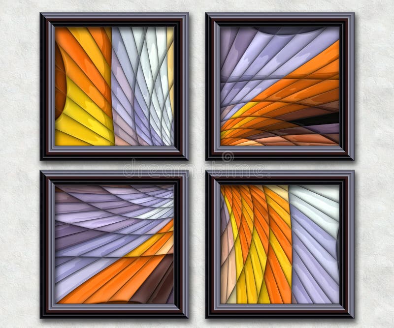 3D Rendering Puff Pixels Artwork Gallery Stock Illustration ...