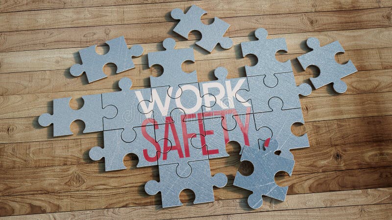 Safety puzzle stock illustration. Illustration of teamwork - 17870299