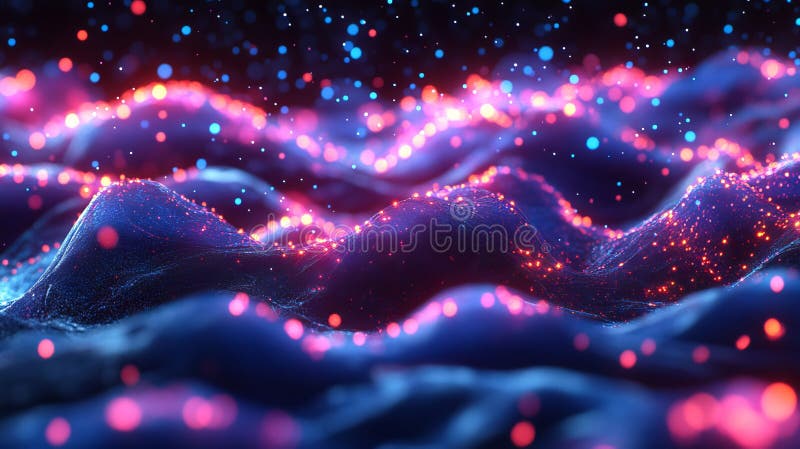 3D Rendering of Quantum Entanglement Particles and Energy Flow Stock ...