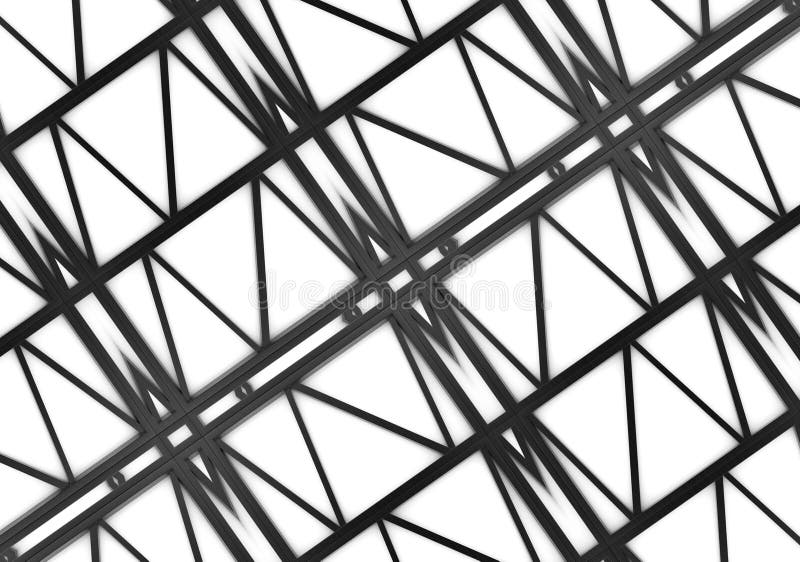 3d Rendering. Random Modern Black Zig Zag Line Pattern on White Wall ...