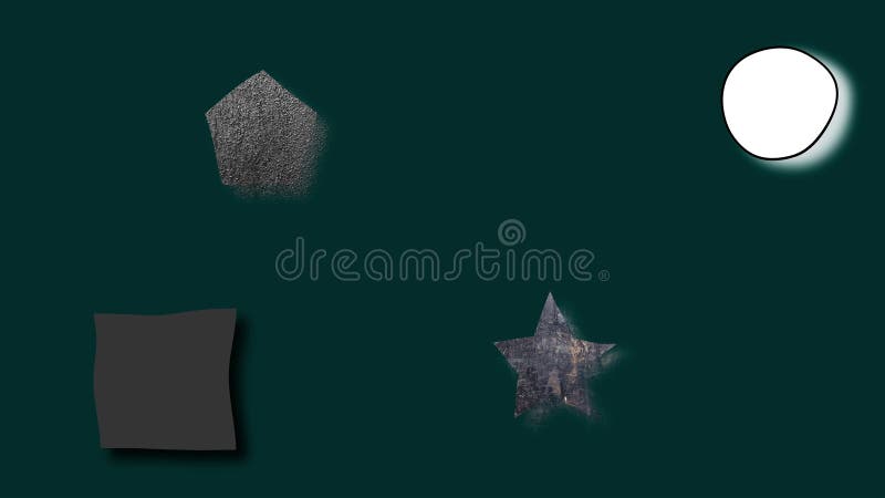 3d Rendering of Random Set Shapes and Textures. Computer Generated Art ...