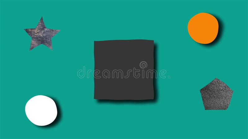 3d Rendering of Random Set Shapes and Textures. Computer Generated Art ...