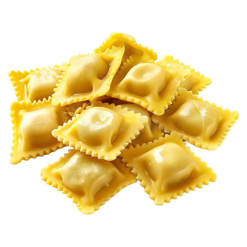 3D Rendering of a Ravioli Pasta Transparent Background - Ai Generated ...