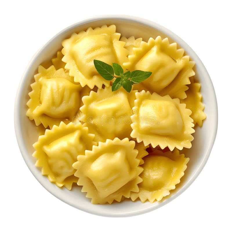 3D Rendering of a Ravioli Pasta Transparent Background - Ai Generated ...