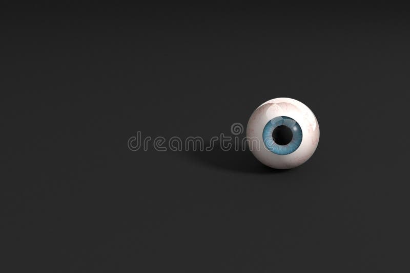 3d Rendering, Realistic Human Eye Model Stock Illustration ...