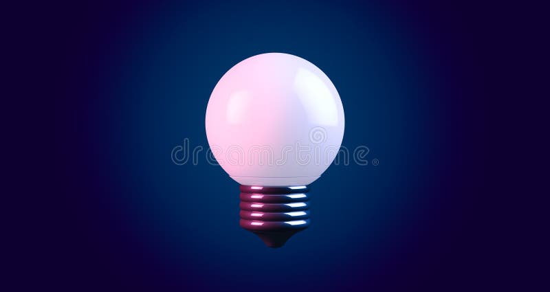 Realistic Lighting Bulb Mock Up Stock Illustration - Illustration of ...