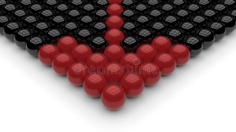 Ball and arrow icon stock vector. Illustration of three - 16684100